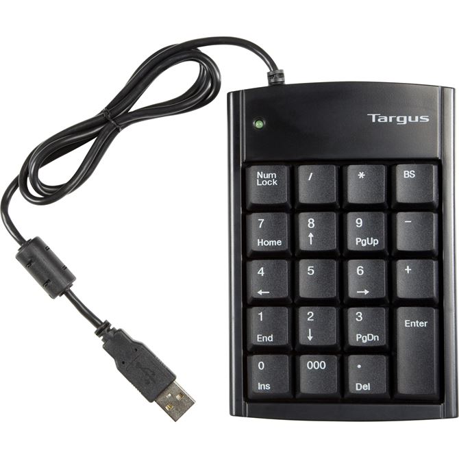 Numeric Keypad With Usb Hub Pauk10u Black Keyboards Targus