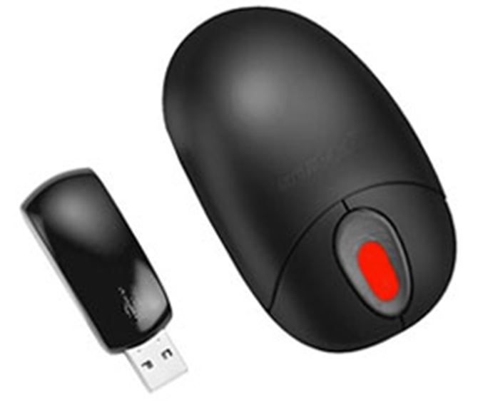 IBM Wireless Optical Mini Mouse - Black - PAUM005Y002: Mice: Targus