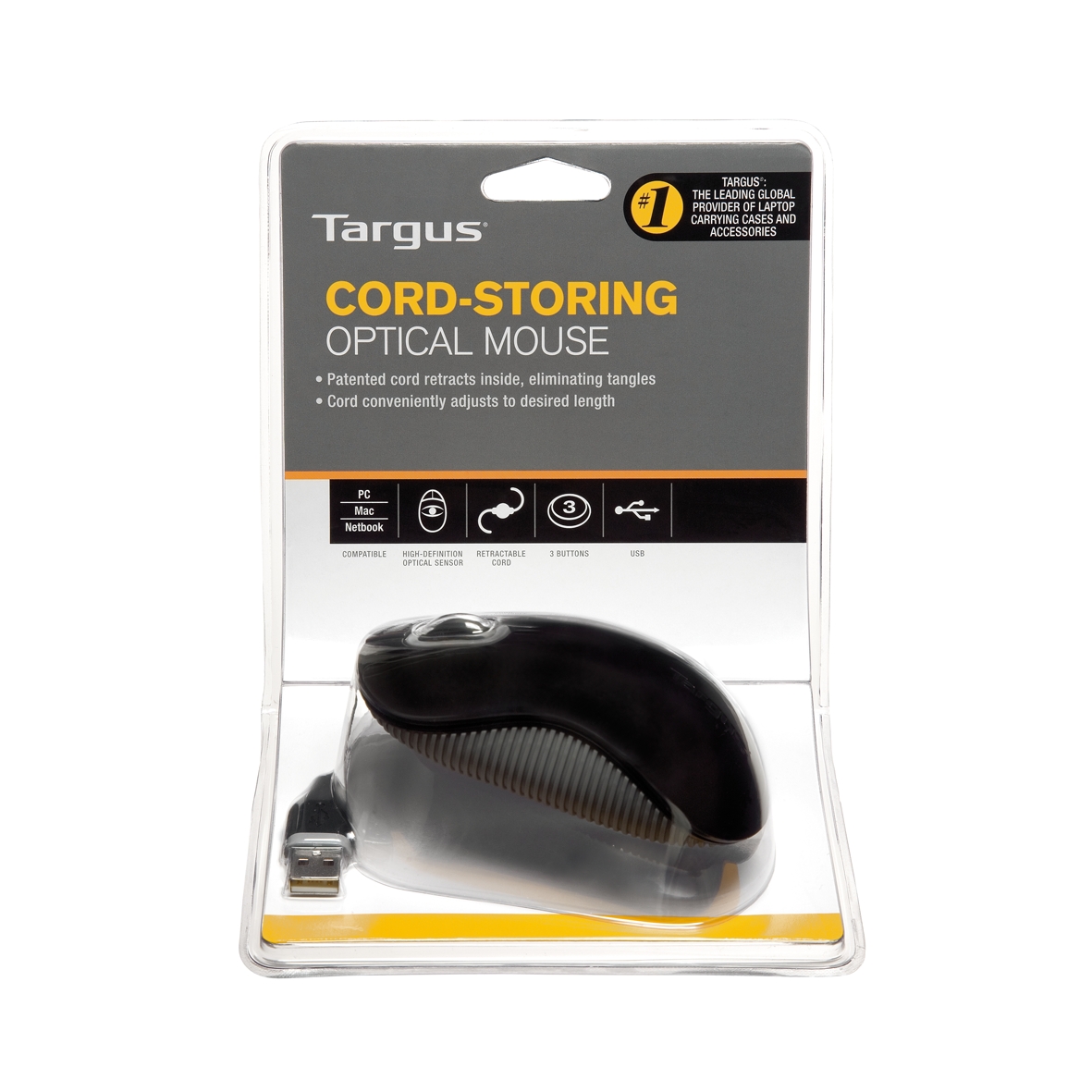 Targus Cord-Storing Optical Mouse