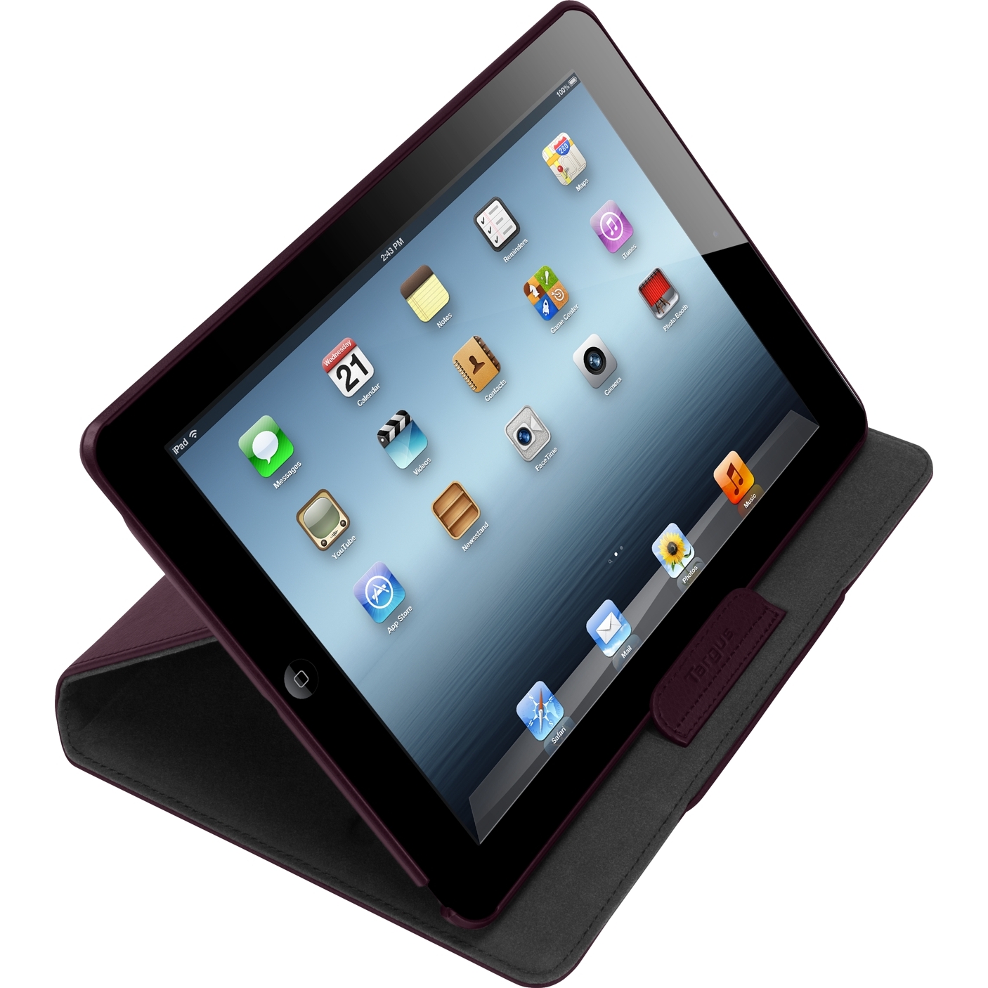 Versavu Slim Case for iPad Air (5th Gen) - Black Cherry