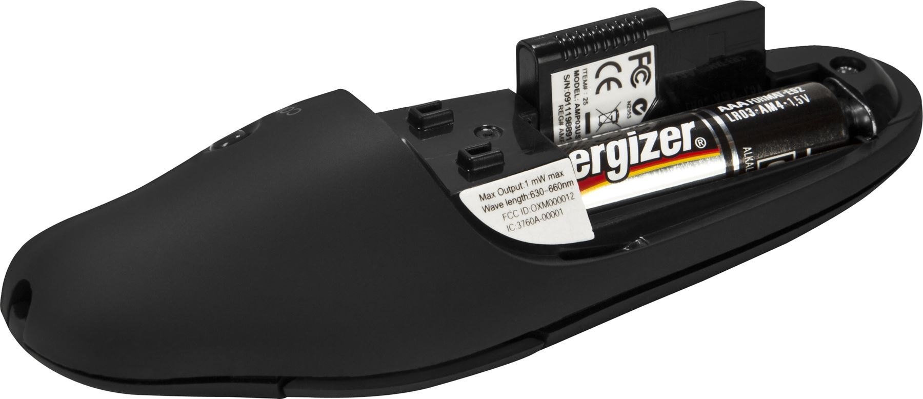 Wireless USB Presenter with Laser Pointer - AMP16US - Black: Presenters ...