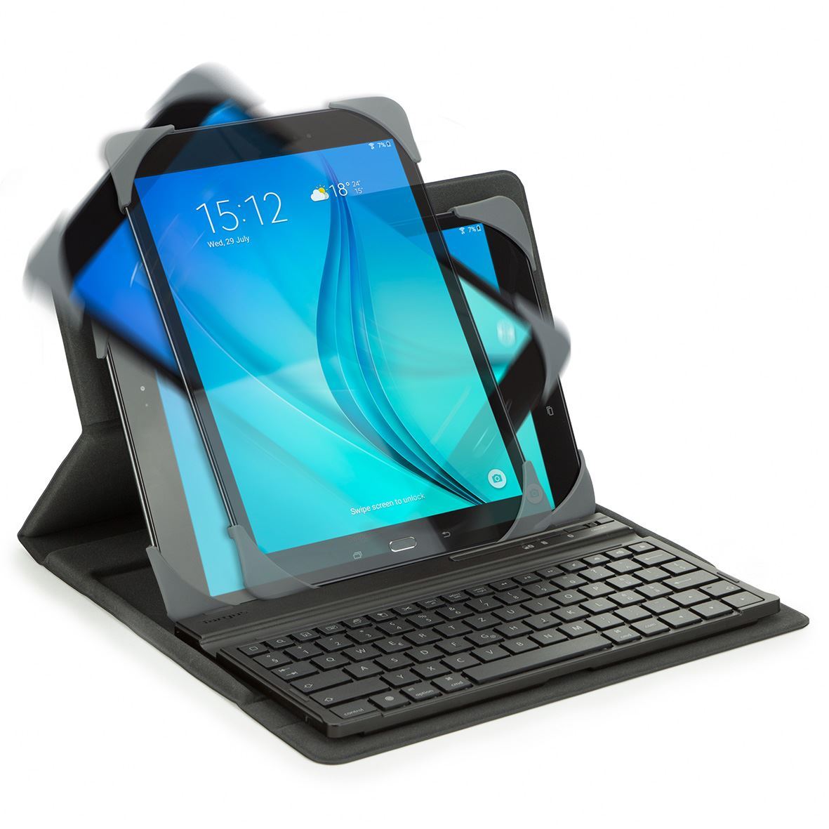 Universal 10" Tablet Keyboard Case (Nordic Layout)