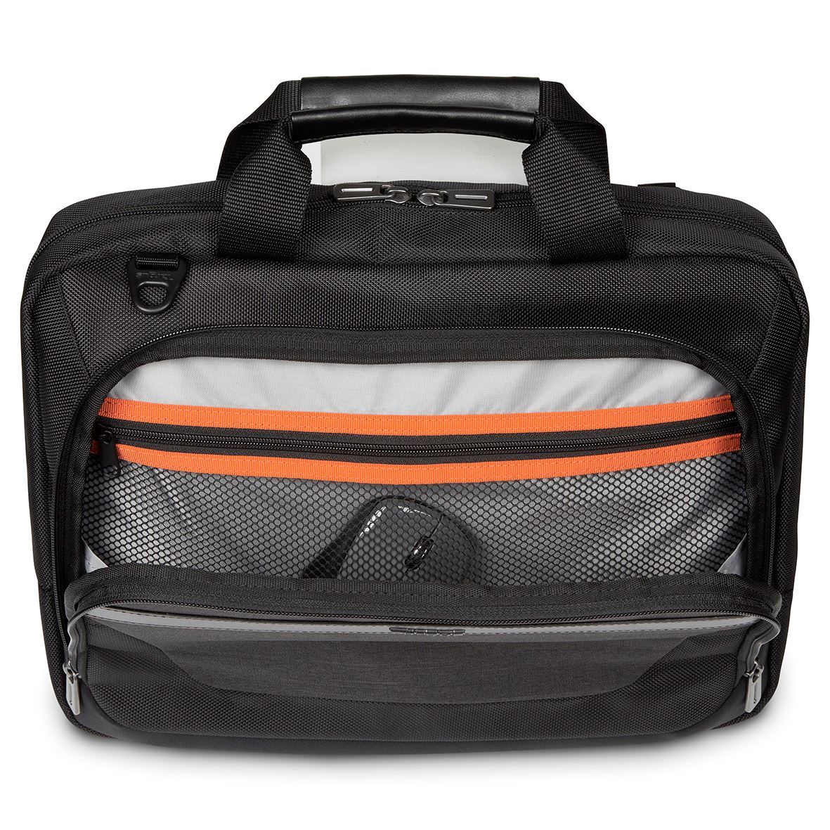 CitySmart 12, 12.5, 13, 13.3, 14" SlimlineTopload Laptop Case - Black/Grey